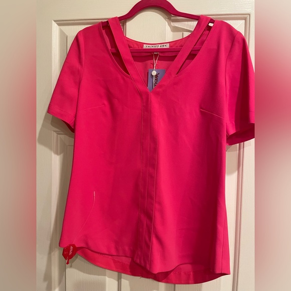 Trina Turk | Tops | Trina Turk Hot Pink Blouse | Poshmark